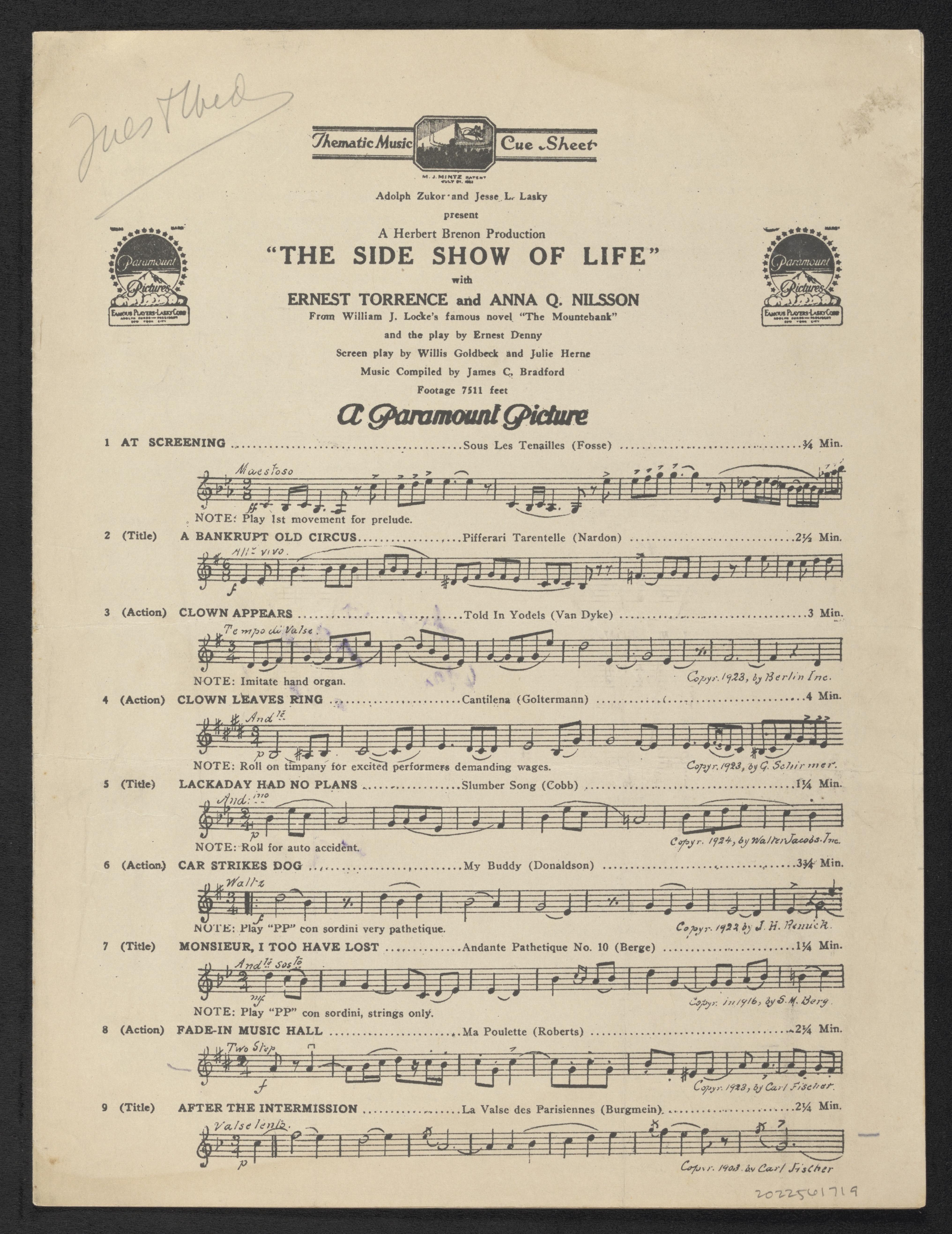 By the People Adolph Zukor and Jesse L. Lasky present a Herbert Brenon ...