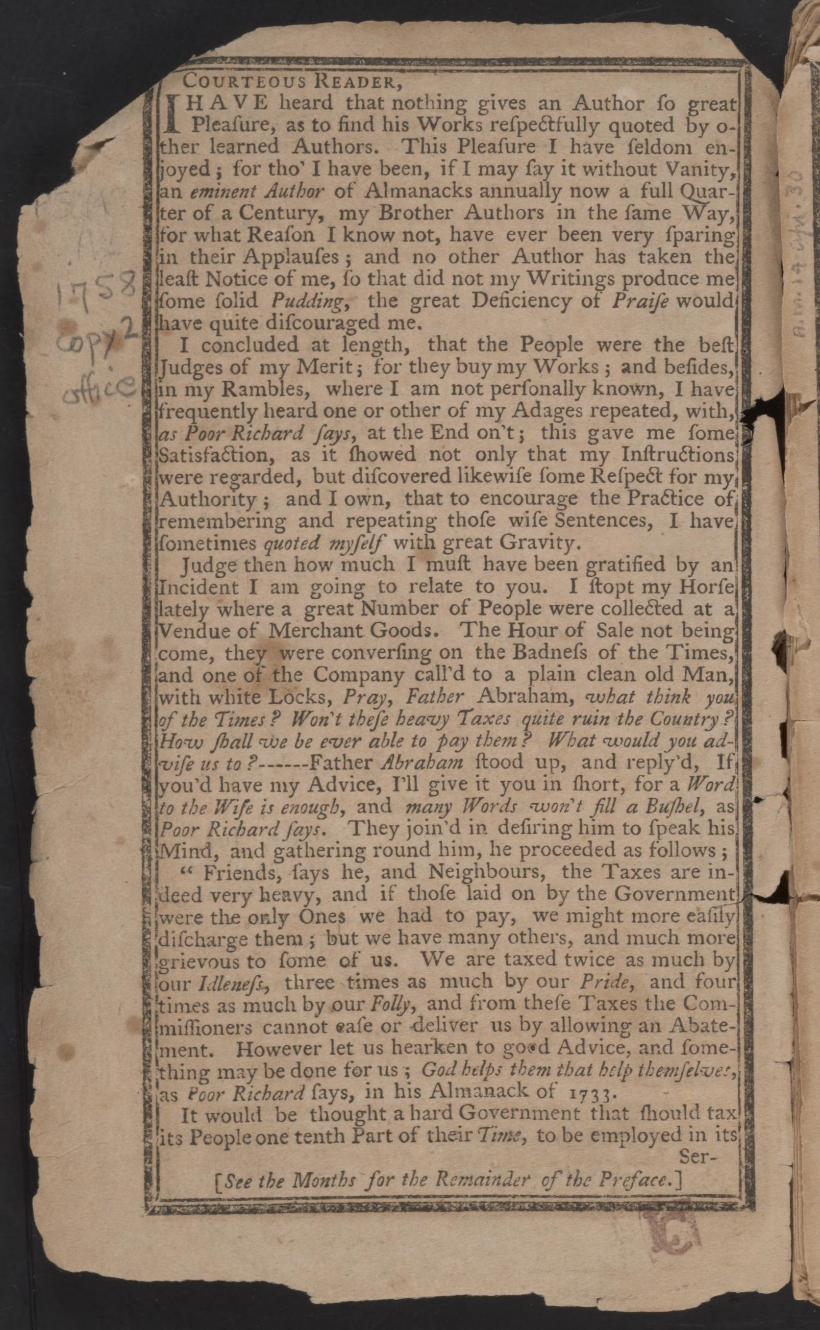 By the People Poor Richard : an almanack, for the year of Christ (North ...