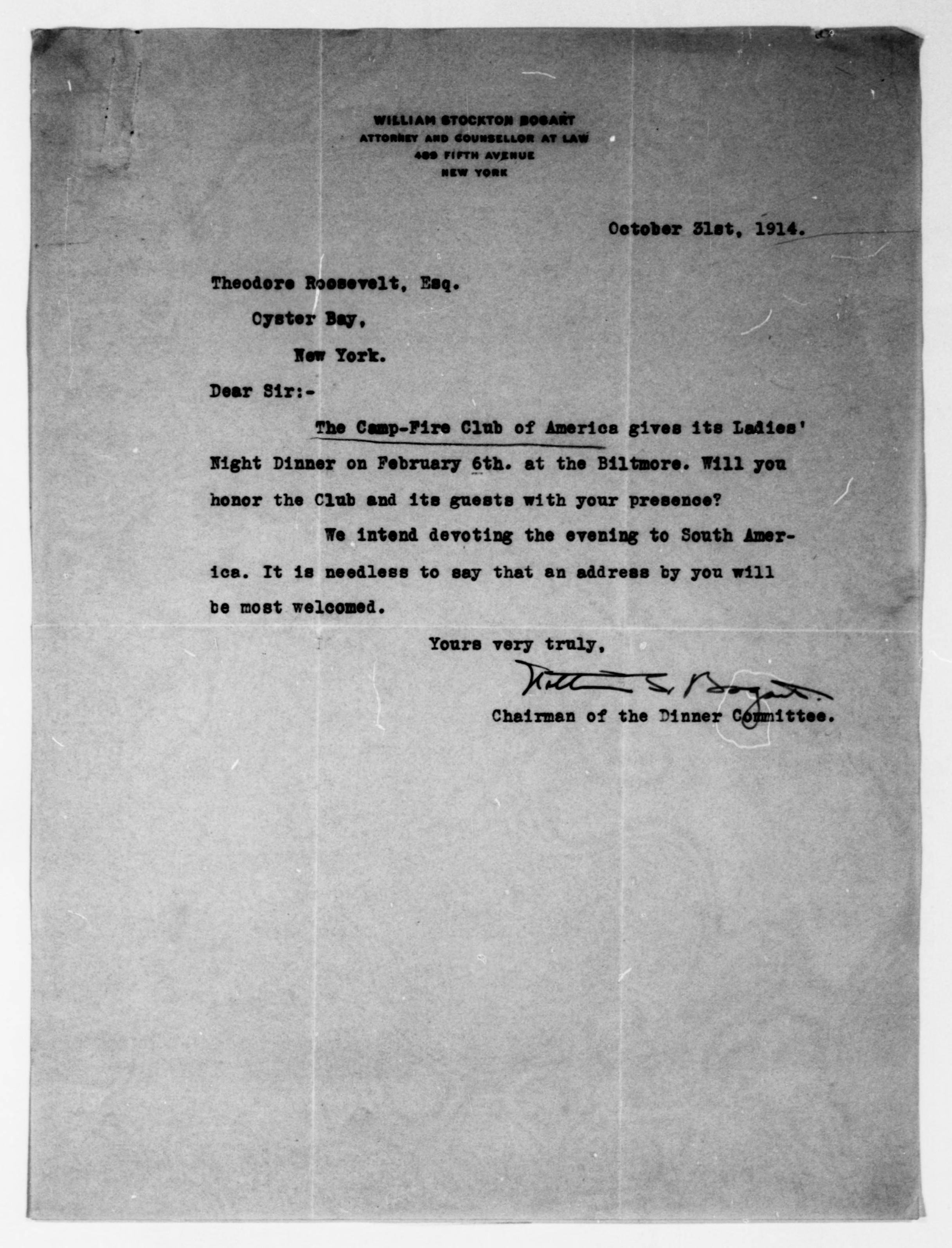 By the People Theodore Roosevelt Papers: Series 1: Letters and Related ...