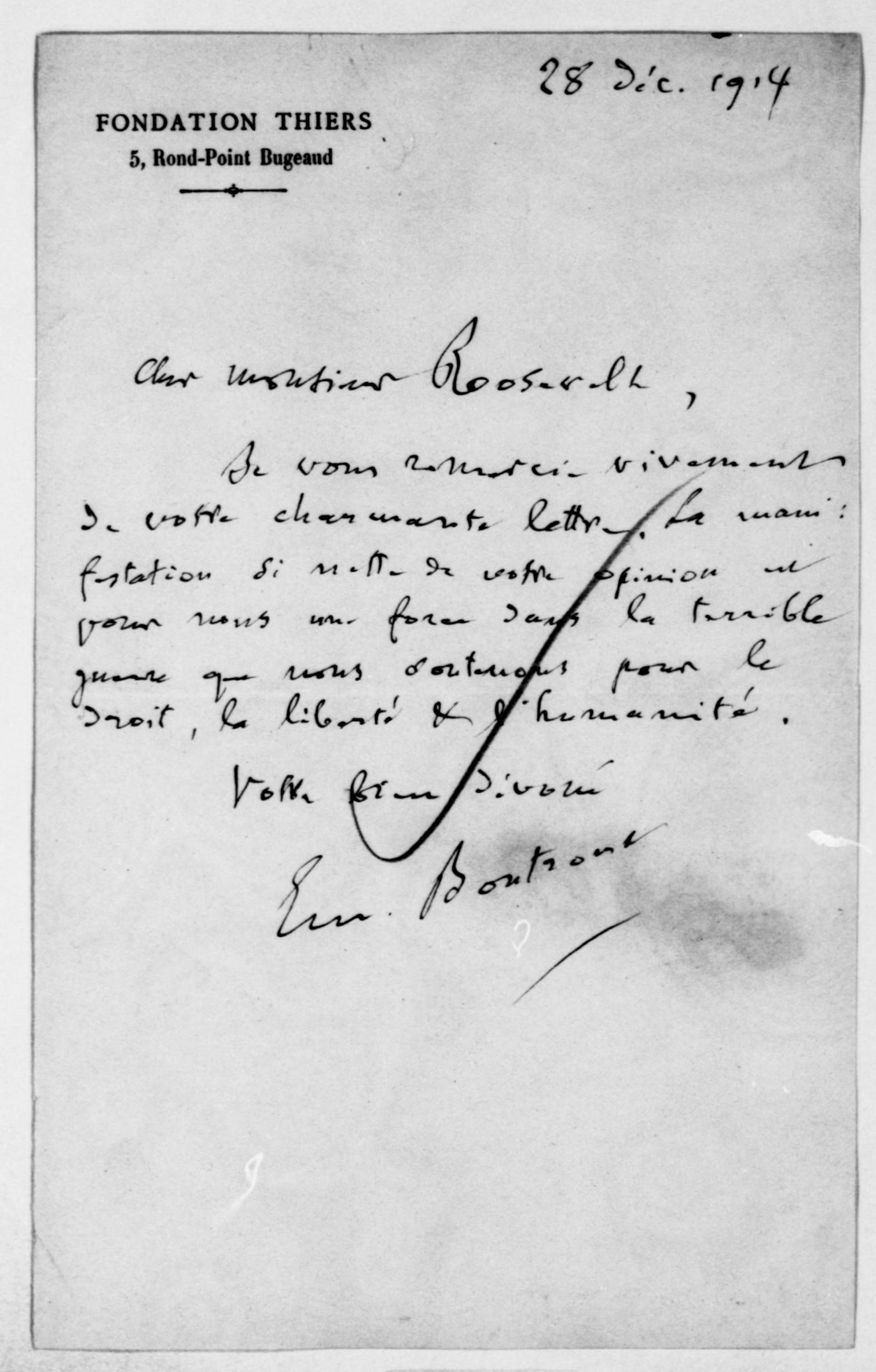 By the People Theodore Roosevelt Papers: Series 1: Letters and Related ...