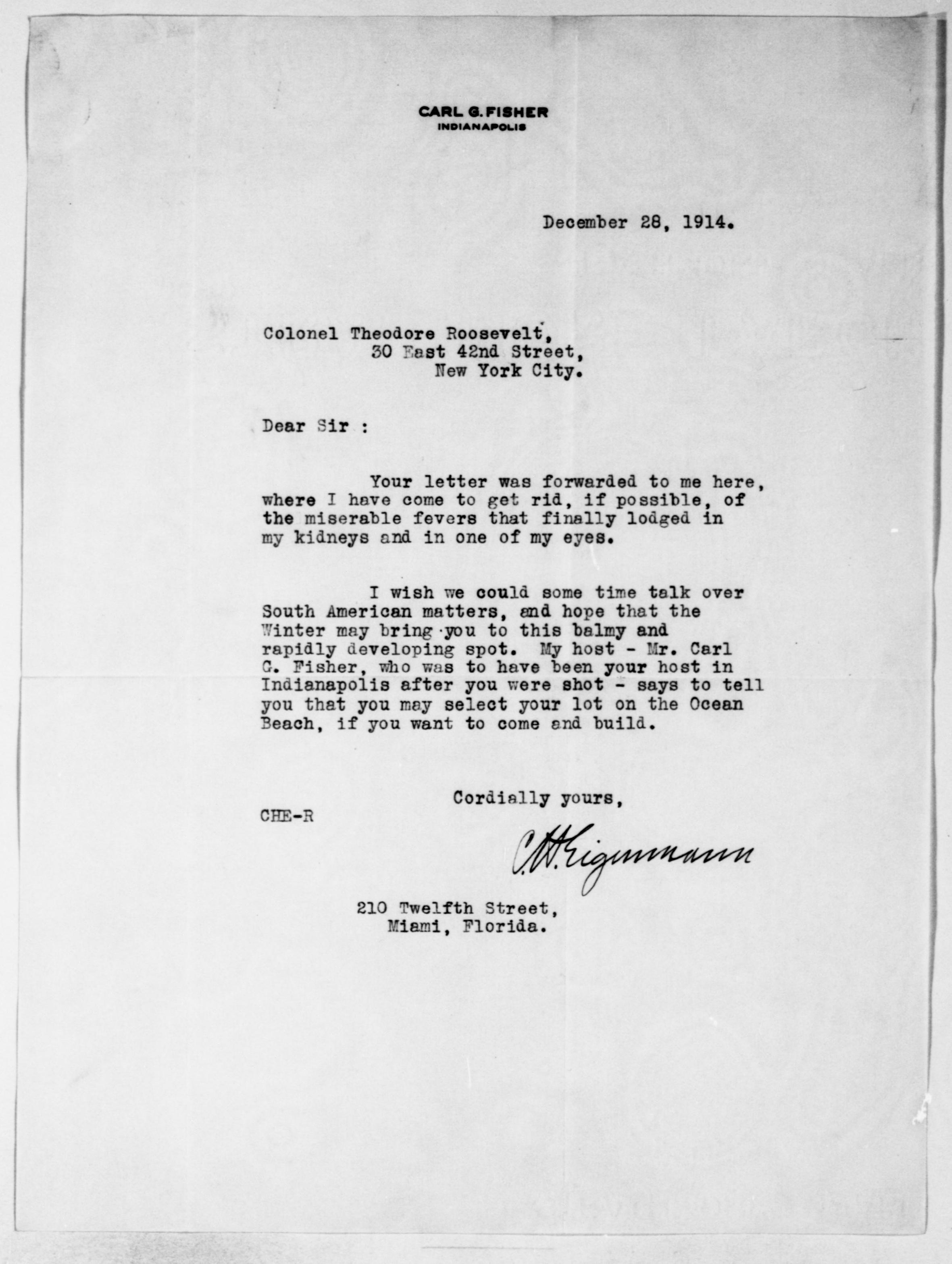 By the People Theodore Roosevelt Papers: Series 1: Letters and Related ...