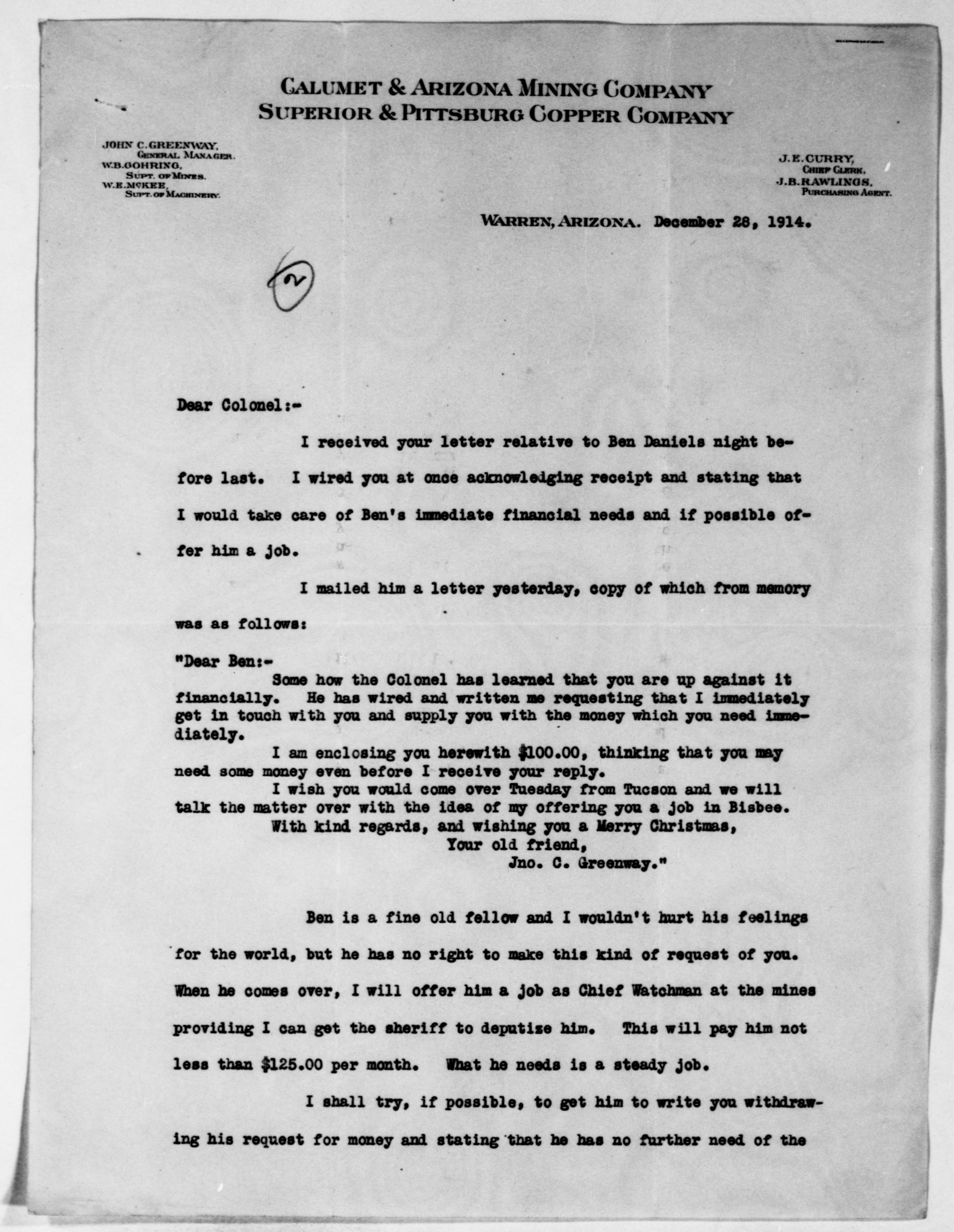 By the People Theodore Roosevelt Papers: Series 1: Letters and Related ...