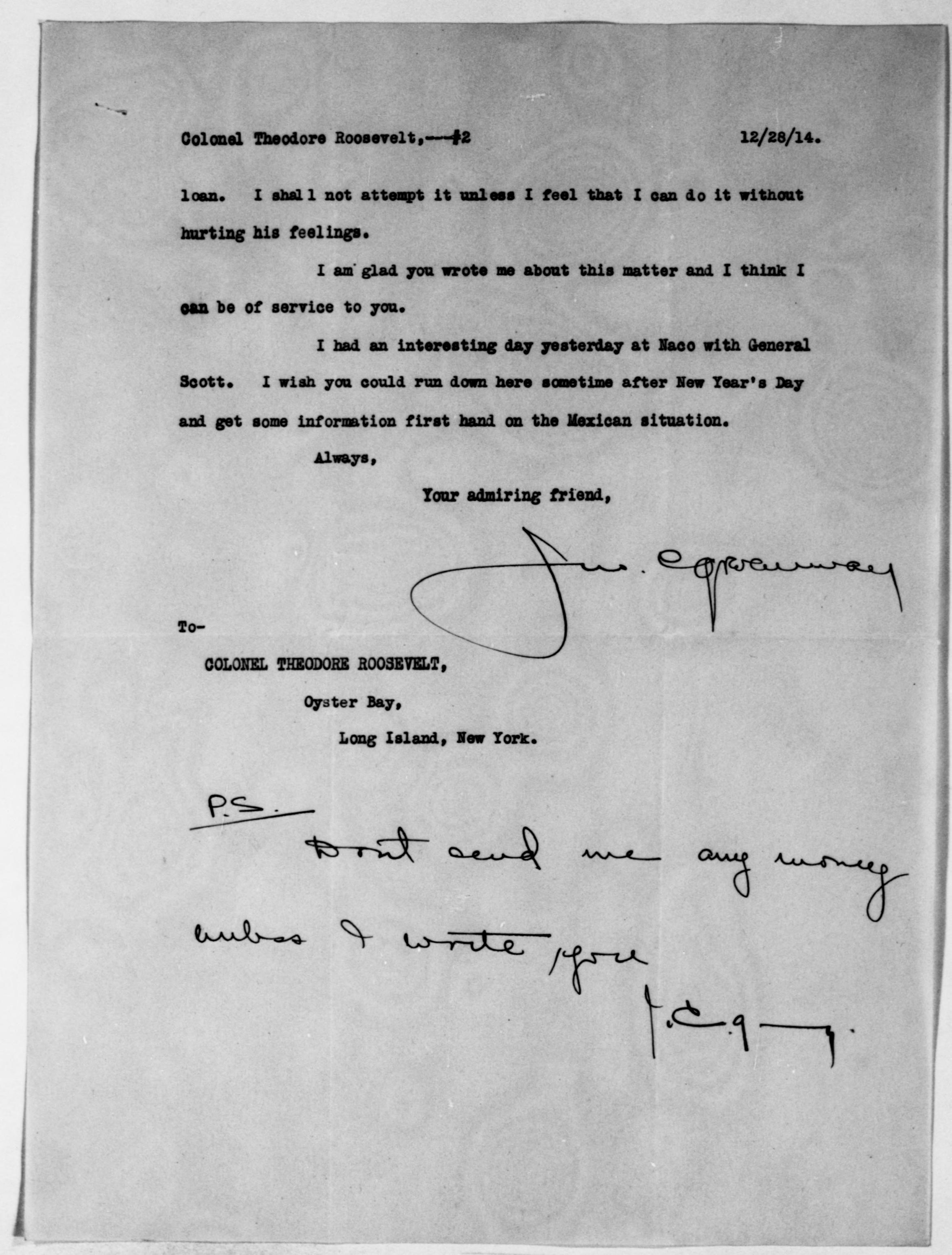 By the People Theodore Roosevelt Papers: Series 1: Letters and Related ...