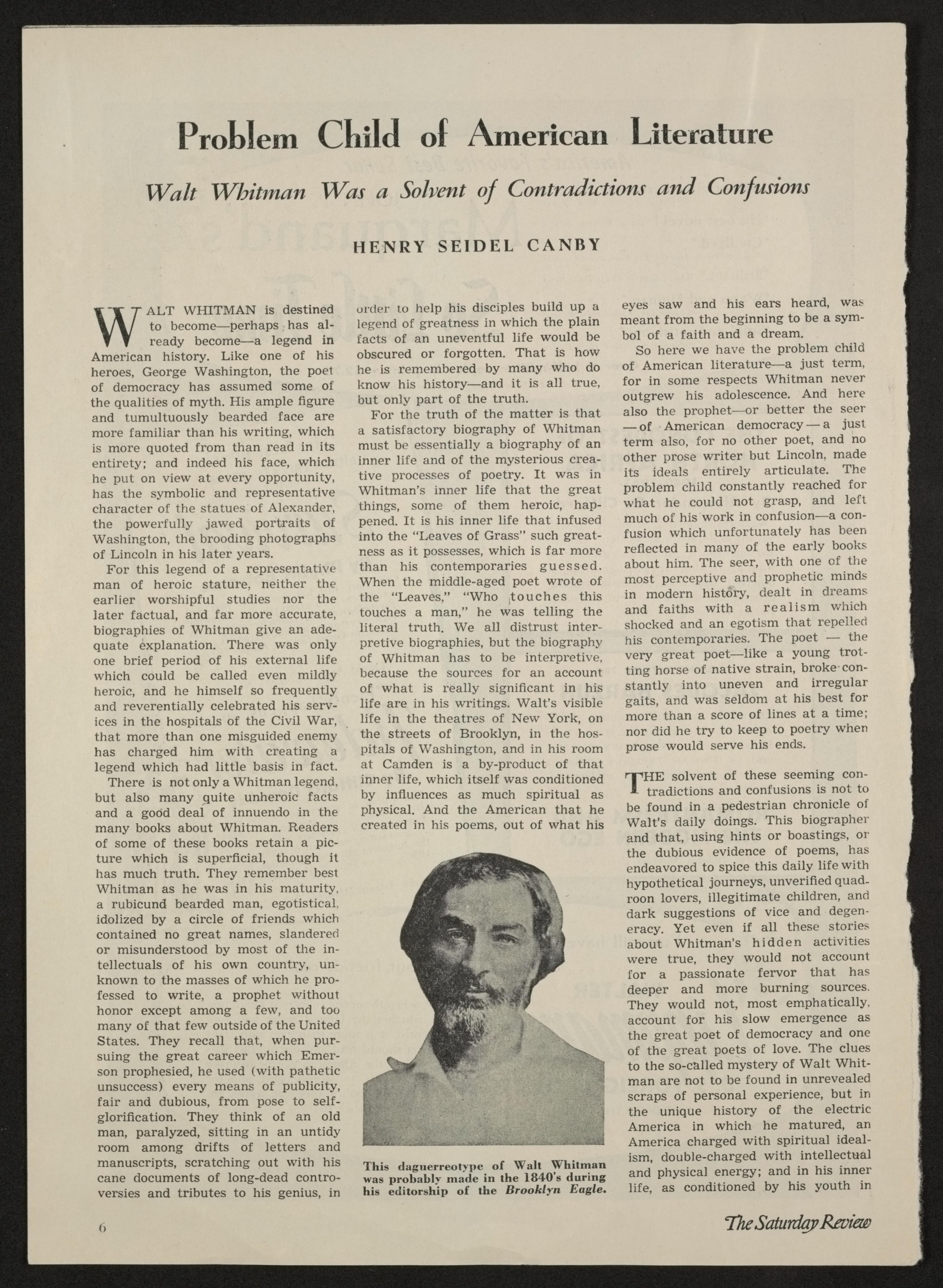 By the People Walt Whitman Papers in the Charles E. Feinberg Collection ...